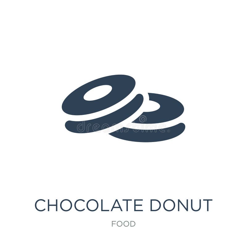 Doughnut Icon in Trendy Design Style. Doughnut Icon Isolated on White ...
