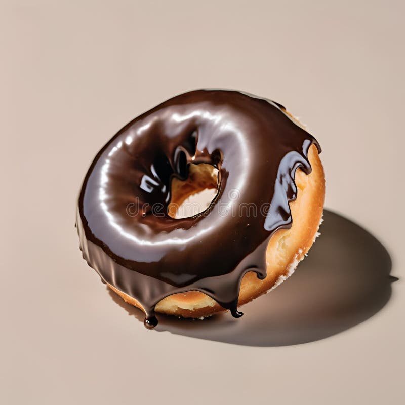 Chocolate Donut Isolated on Transparent Background Stock Illustration ...