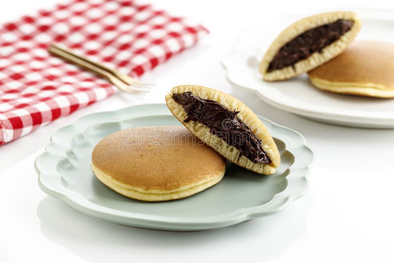 Chocolate Dorayaki Japanese Snack Double Pancake Stock Image - Image of ...