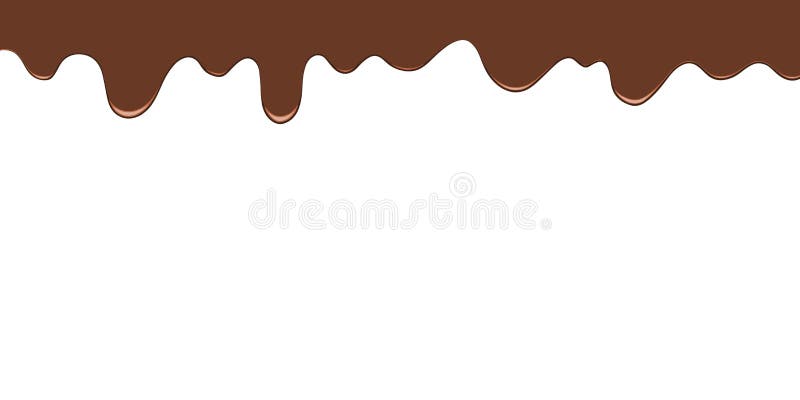 Chocolate drip border stock vector. Illustration of glaze - 258141377