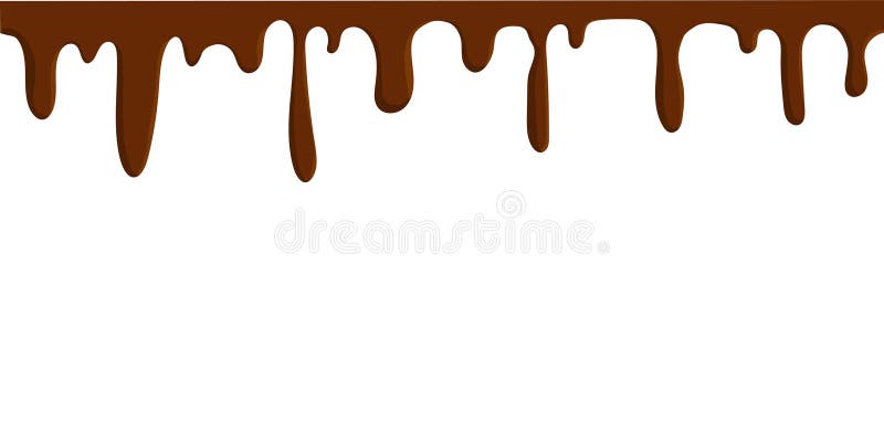 Chocolate Dripping Banner Vector Stock Vector - Illustration of ...