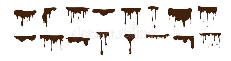 Chocolate Dripping Vector. Chocolate Trickle Element Stock Vector ...