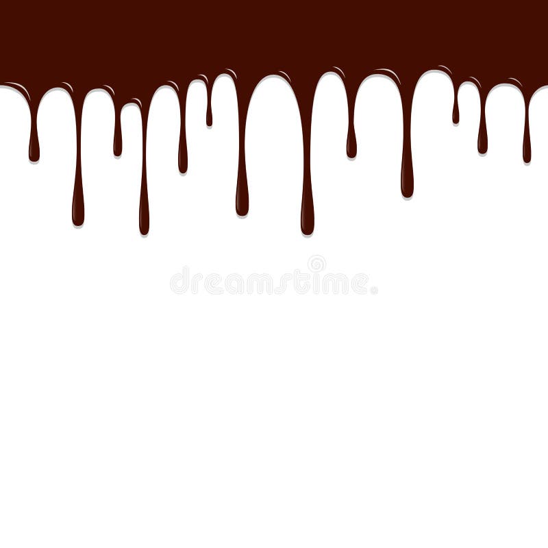 Chocolate Dropping, Chocolate Background Vector Stock Vector ...