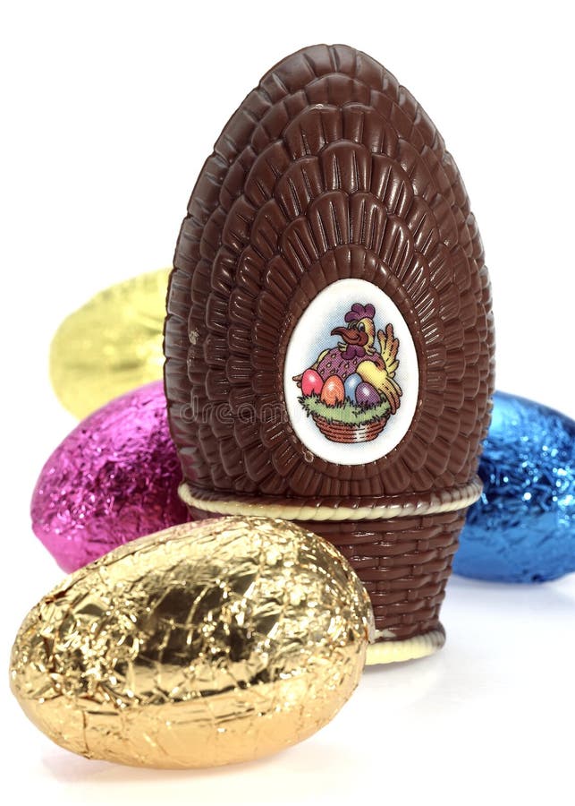 Chocolate for Easter Against White Background Editorial Stock Image ...