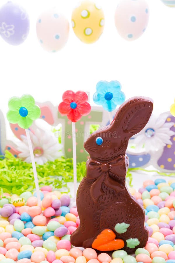 Easter bunny stock image. Image of candies, food, sugar - 286953711