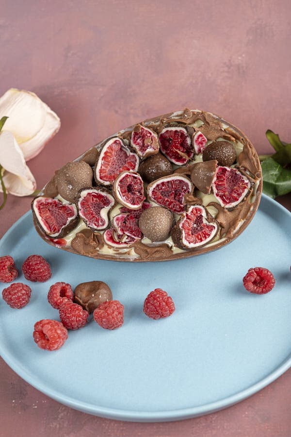 Chocolate Easter Egg. Stuffed with White Brazilian Truffle and ...