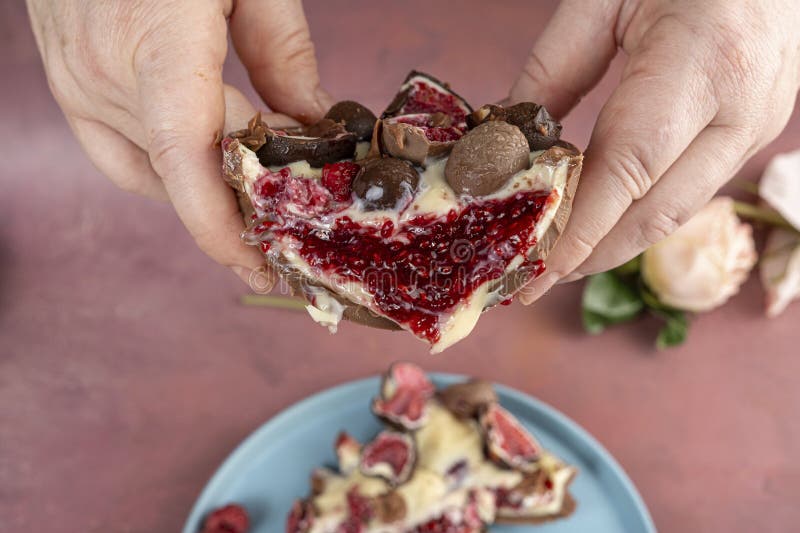Chocolate Easter Egg. Stuffed with White Brazilian Truffle and ...