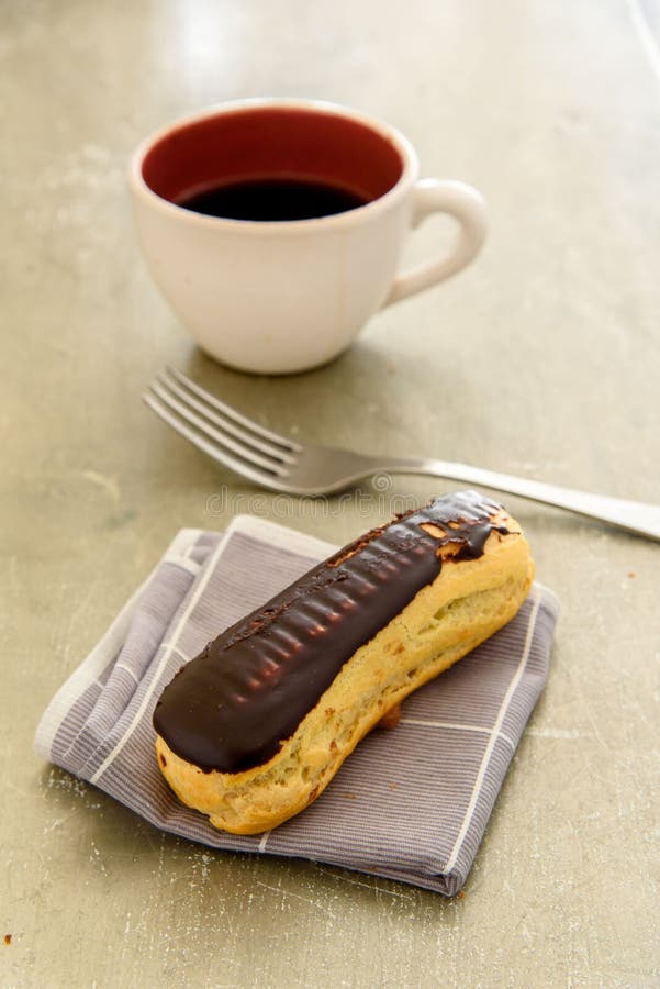 Chocolate eclair stock photo. Image of baked, chocolate - 72720198