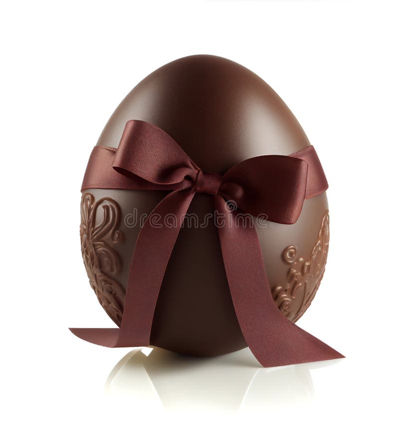 Chocolate Egg Isolated, Whole Open Easter Egg, Generative Ai ...