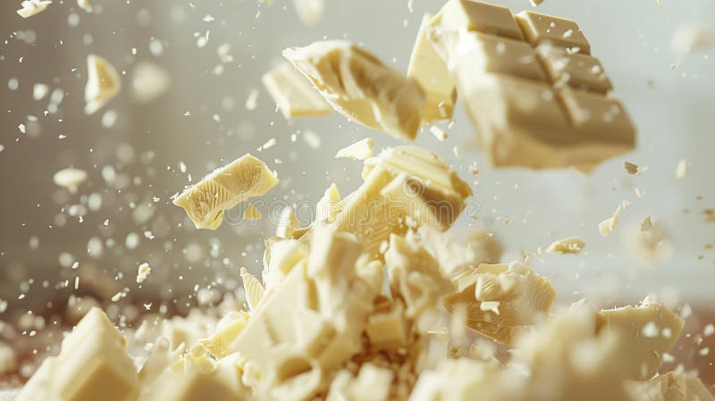 Chocolate Explosion, Pieces Shattering Stock Illustration ...