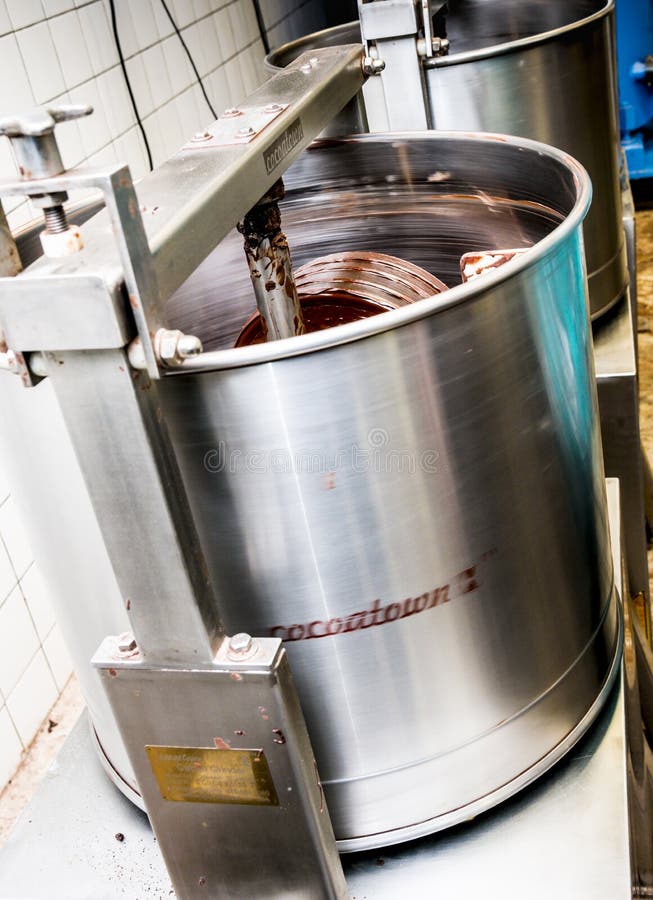 Chocolate Making Equipment Milling Chocolate Editorial Photography ...