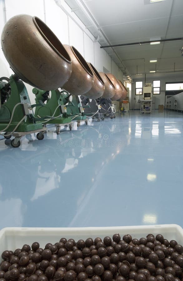Chocolate factory interior stock photo. Image of manufacturing - 5279242