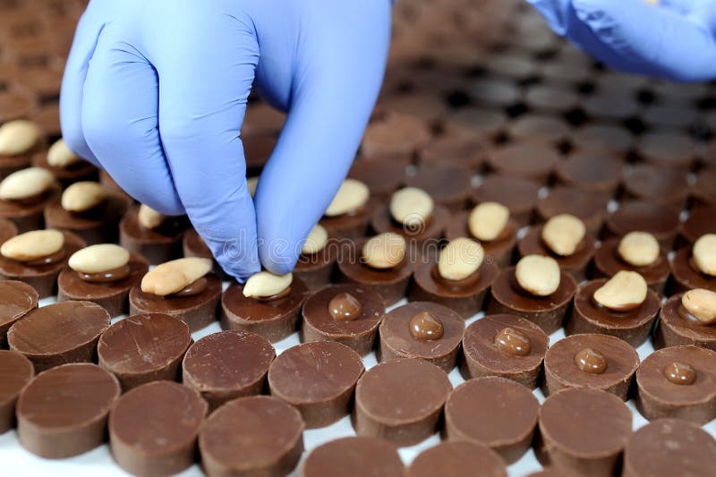 Chocolate factory stock photo. Image of industry, christmas - 68836004