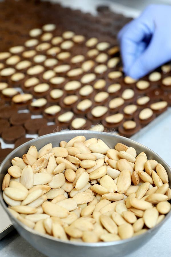 Chocolate factory stock image. Image of indoors, labor - 68836009