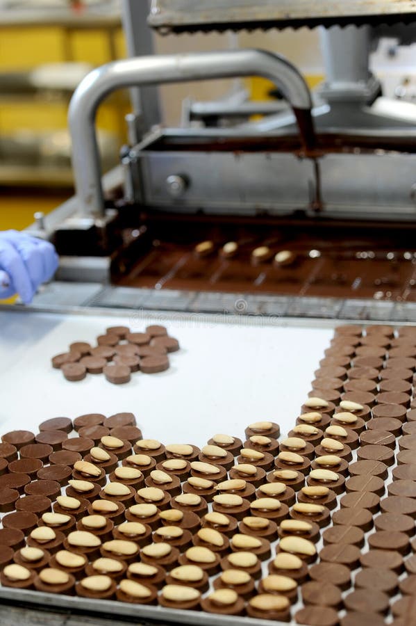 Chocolate factory stock image. Image of facility, factory - 68836027