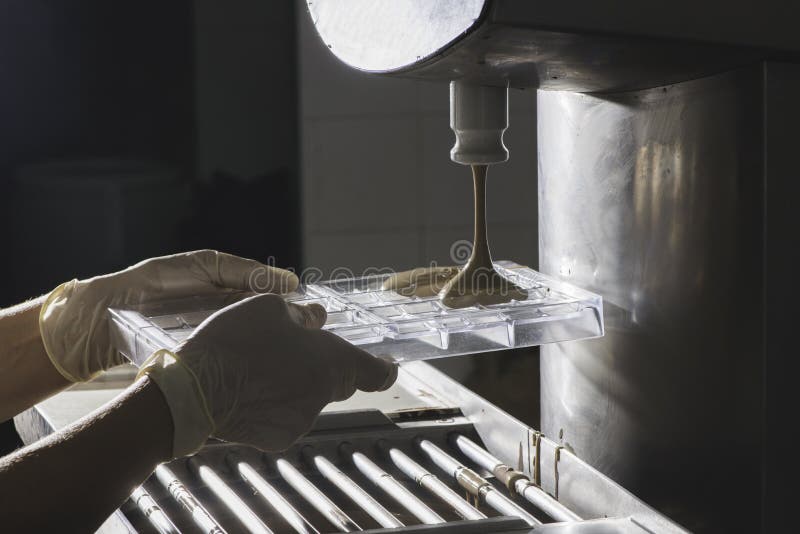 Chocolate factory stock photo. Image of making, confectionery - 49986048