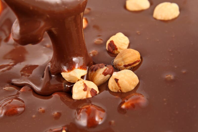Chocolate Falling Into Milk Stock Image - Image of closeup, delicious ...