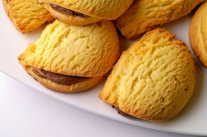 Chocolate filled pastries stock photo. Image of pastry - 1990786