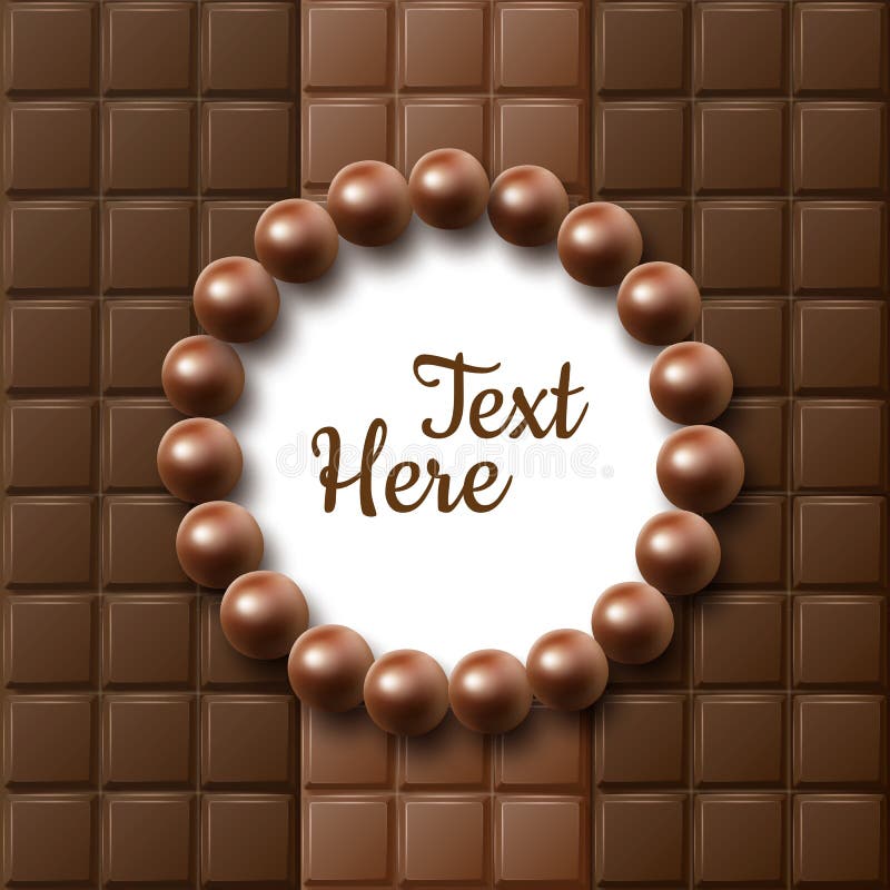 Chocolate flat lay stock vector. Illustration of sweet - 94263593