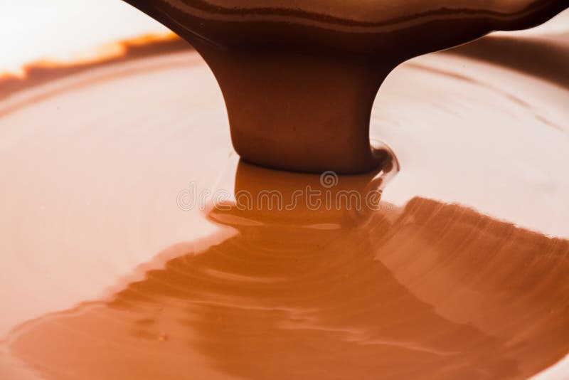Chocolate flow stock photo. Image of copy, dessert, food - 15849830