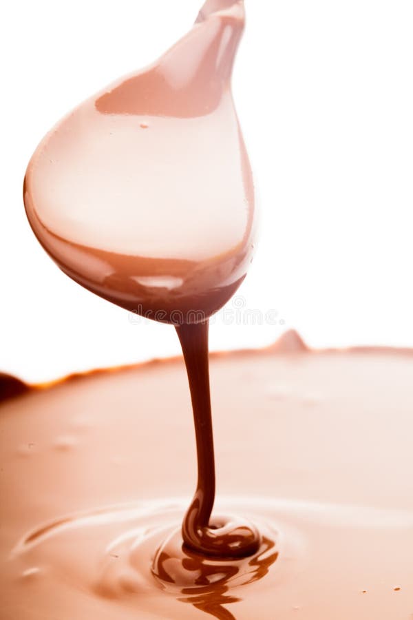 Chocolate flow stock photo. Image of copy, dessert, food - 15849830