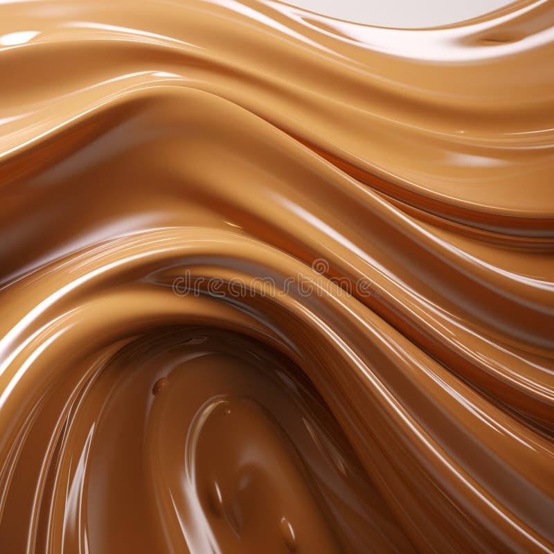 Chocolate Flowing Motion stock illustration. Illustration of dessert ...