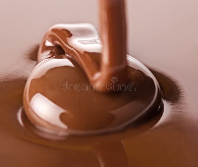 Chocolate Syrup Being Poured Onto Marshmallows Picture. Image: 4211435