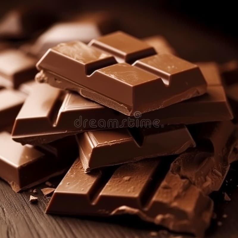 Chocolate, Food and Sweets, Crushed Fresh Milk Chocolates Bars ...