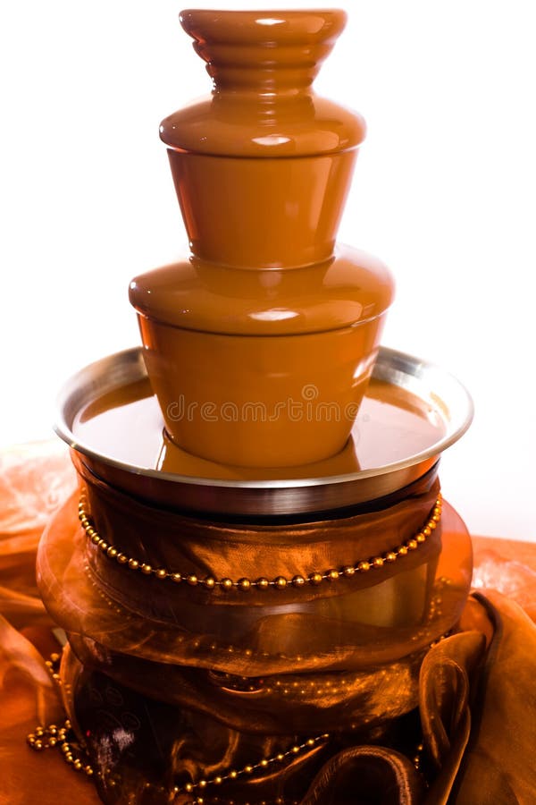 Chocolate fountain stock photo. Image of marshmallow, fresh - 5618308