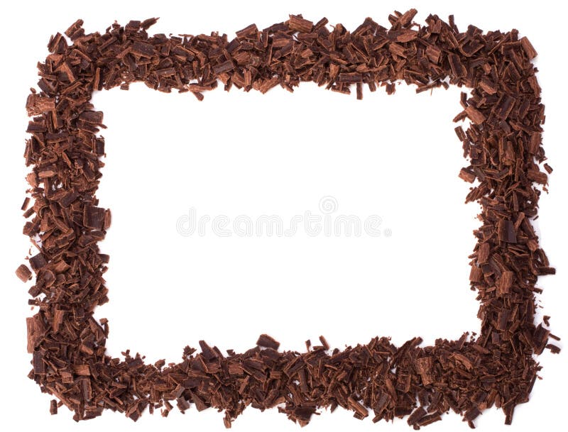 Spun Caramel and Chocolate Border Stock Illustration - Illustration of ...
