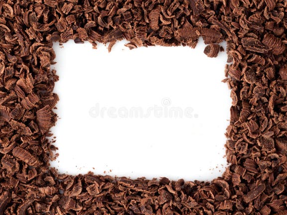 Chocolate frame stock image. Image of dessert, floating - 14456345