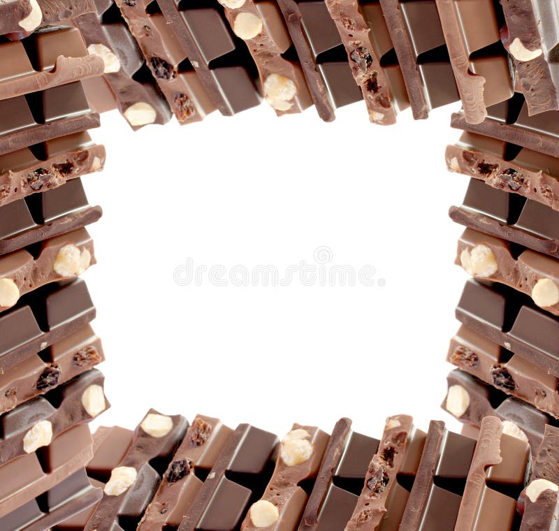 Chocolate frame stock photo. Image of cholesterol, overlapping - 6220188