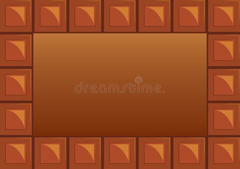 Chocolate Frame. Vector Illustration Decorative Design Stock Vector ...