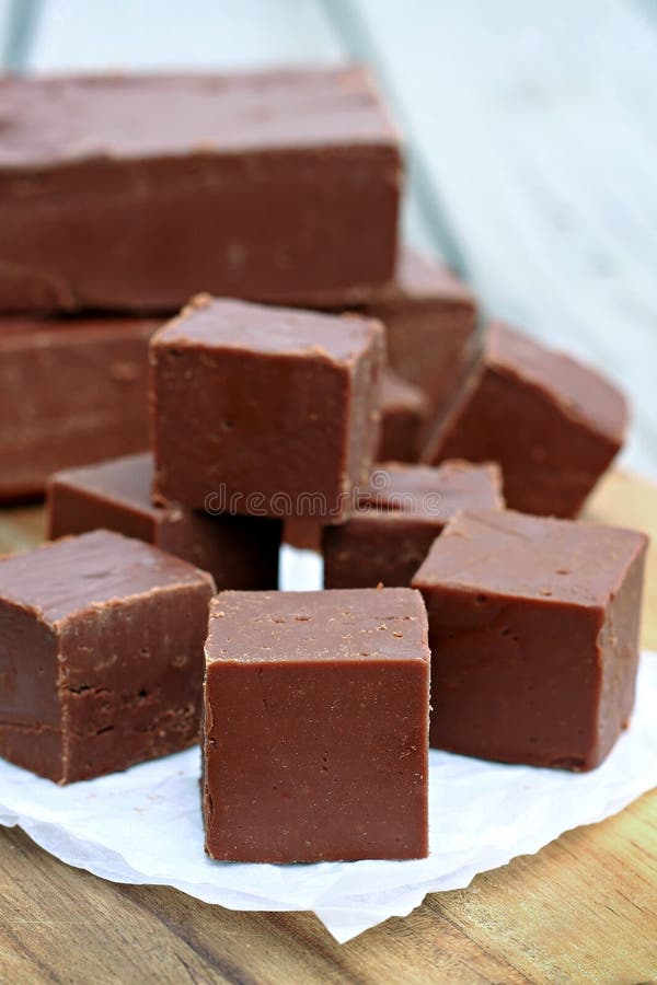 Chocolate Fudge stock photo. Image of cubes, sugar, chocolate - 64043070