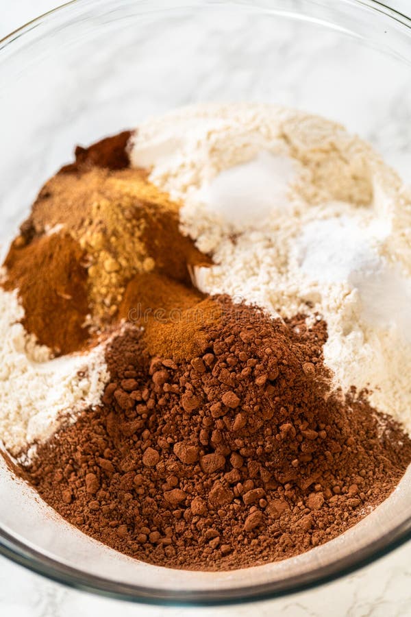 Chocolate Gingerbread Cookie Dough for Holiday Baking Stock Image ...