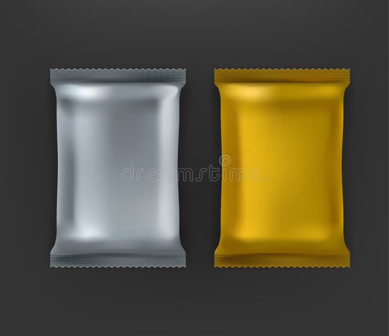 Chocolate in a Gold Ans Silver Foil Package Stock Vector - Illustration ...
