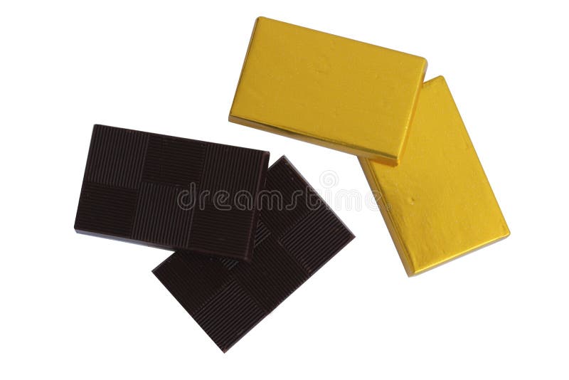 Chocolate gold bar stock image. Image of biscuits, strawberry - 144819671