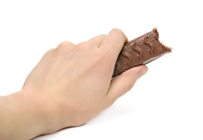 Hand holding chocolate stock image. Image of hands, person - 15123947