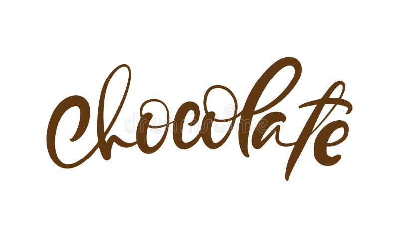 Melted chocolate writing stock vector. Illustration of drip - 103703003