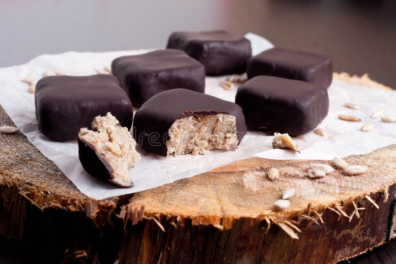 Chocolate handmade candies stock photo. Image of confections - 59720682