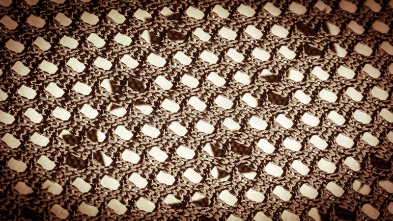 Chocolate Handmade Crochet Cloth Mesh Pattern Texture Close Up ...