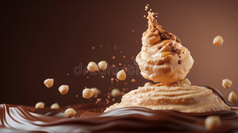 A Scattering of Hazelnuts, a Quick ECO Snack - AI Generated Image Stock ...