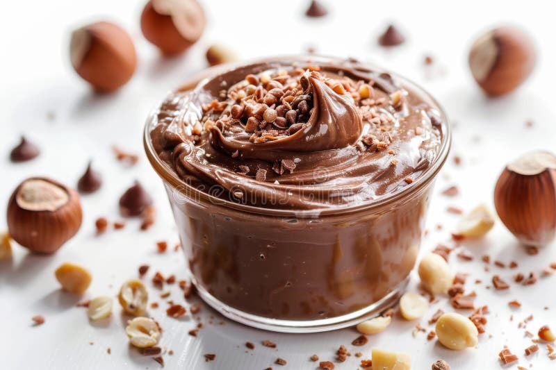 Chocolate Hazelnut Spread Delight Stock Illustration - Illustration of ...