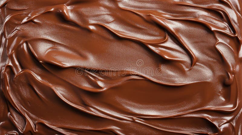 Chocolate Hazelnut Spread Texture Background. Swirls of Smooth Creamy ...