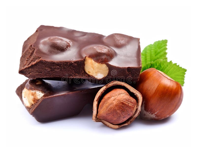 Hazelnuts with leafs stock photo. Image of shell, white - 24409872