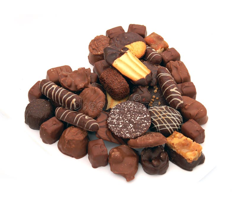 Chocolate in heart shape stock image. Image of sweet, sugar - 7096191