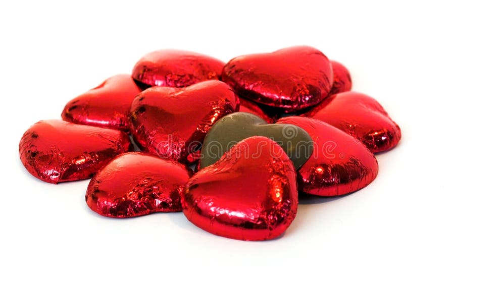 Chocolate Hearts stock image. Image of chocolate, wedding - 1369175