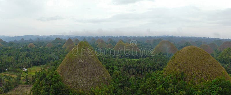 Chocolate Hills, Bohol Island, Visayas, Philippines Stock Photo - Image ...