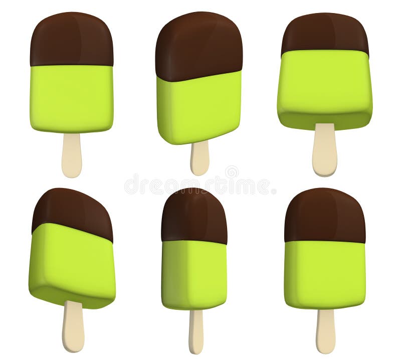 Chocolate ice cream bar stock illustration. Illustration of cold - 44565806