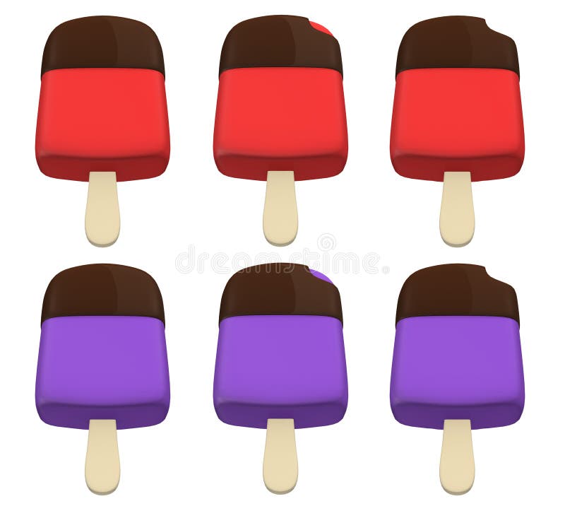 Chocolate ice cream bar stock illustration. Illustration of cold - 44565806